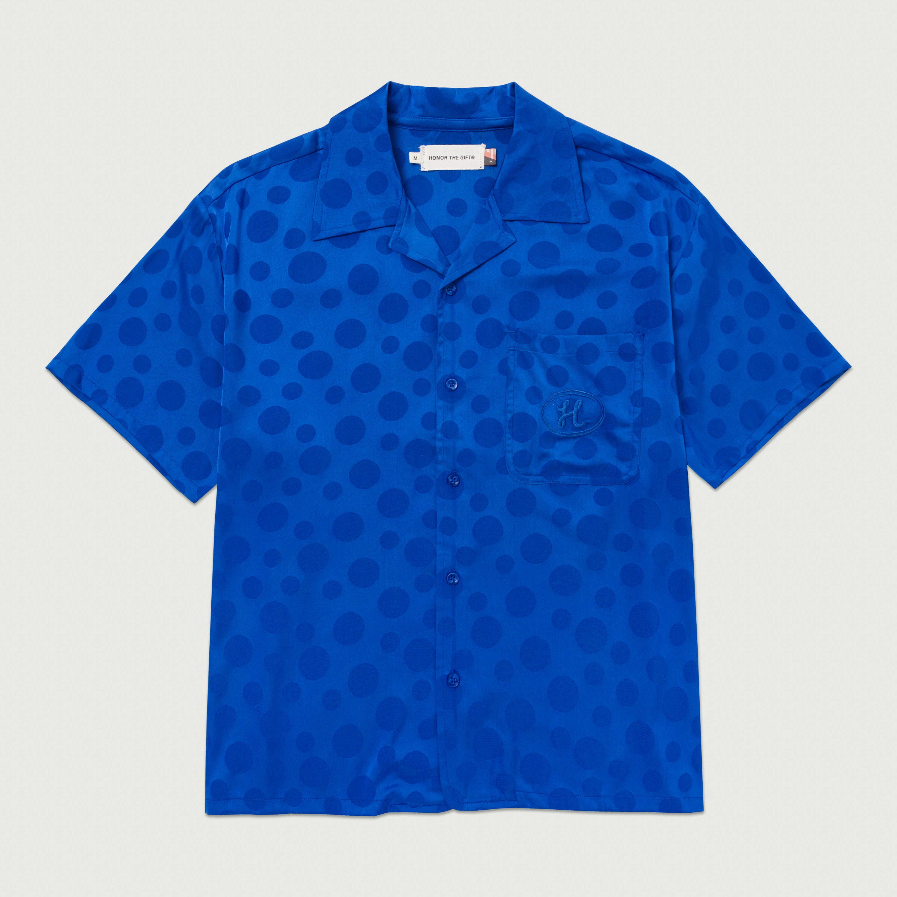 Polka Dot Camp Shirt - Blue – Honor The Gift